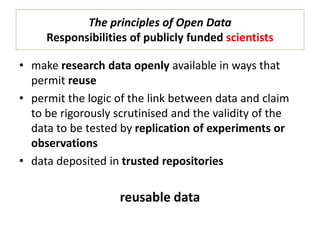 Open data in a big data world (Accord ICSU-IAP-ISSC-TWAS) | PPT