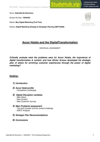 Accor Hotel Case Study | PDF