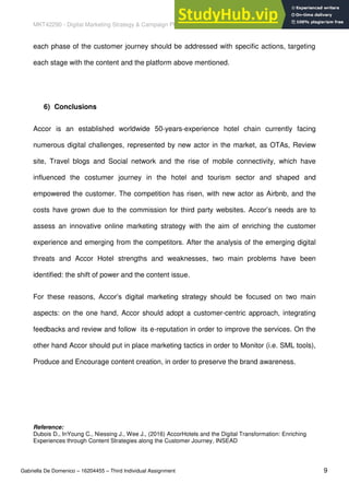 Accor Hotel Case Study | PDF