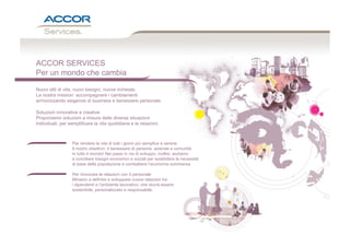 Accor Services Presentazione Azienda | PDF