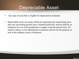 Accounting standard depreciation | PPT