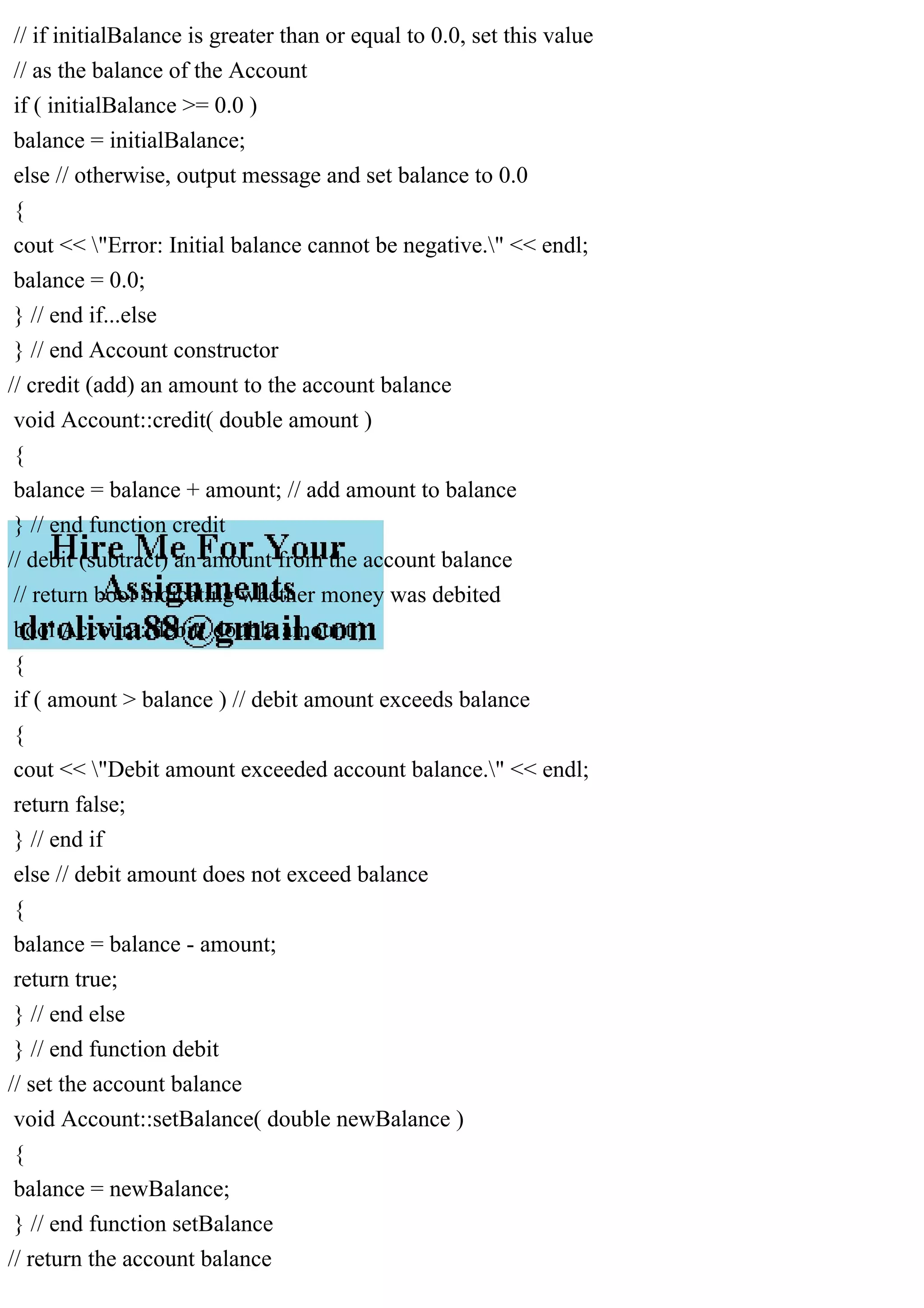 Account.h Definition of Account class. #ifndef ACCOUNT_H #d.pdf