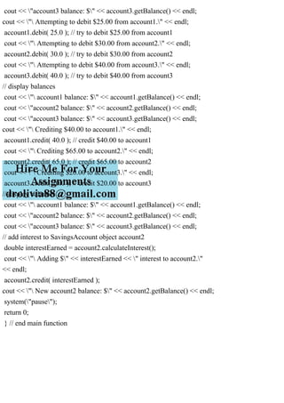 Account.h Definition of Account class. #ifndef ACCOUNT_H #d.pdf