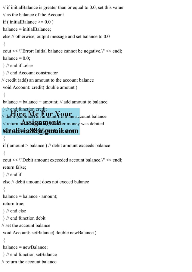 Account.h Definition of Account class. #ifndef ACCOUNT_H #d.pdf