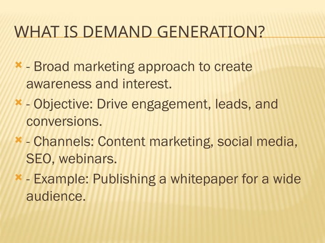 Account-Based Marketing vs. Demand Generation | PPTX