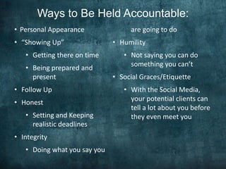 The Importance of Accountability in Business | PPTX