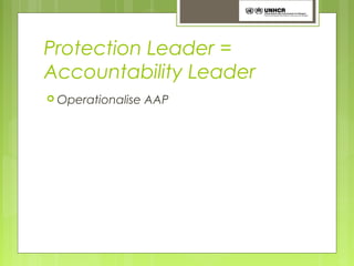 Accountability to Affected Populations | PPT