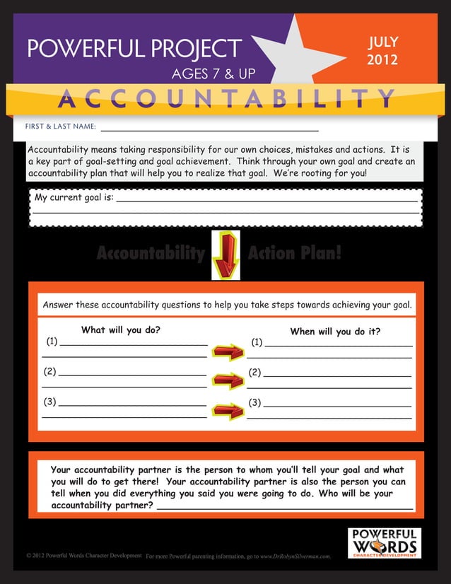 Accountability worksheet-7-12 | PDF
