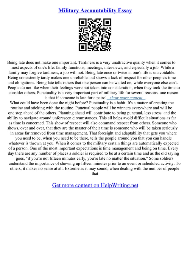 Accountability Essay | PDF