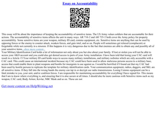 Accountability In Nursing | PDF