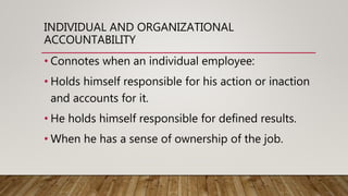 Accountability in the workplace | PPTX