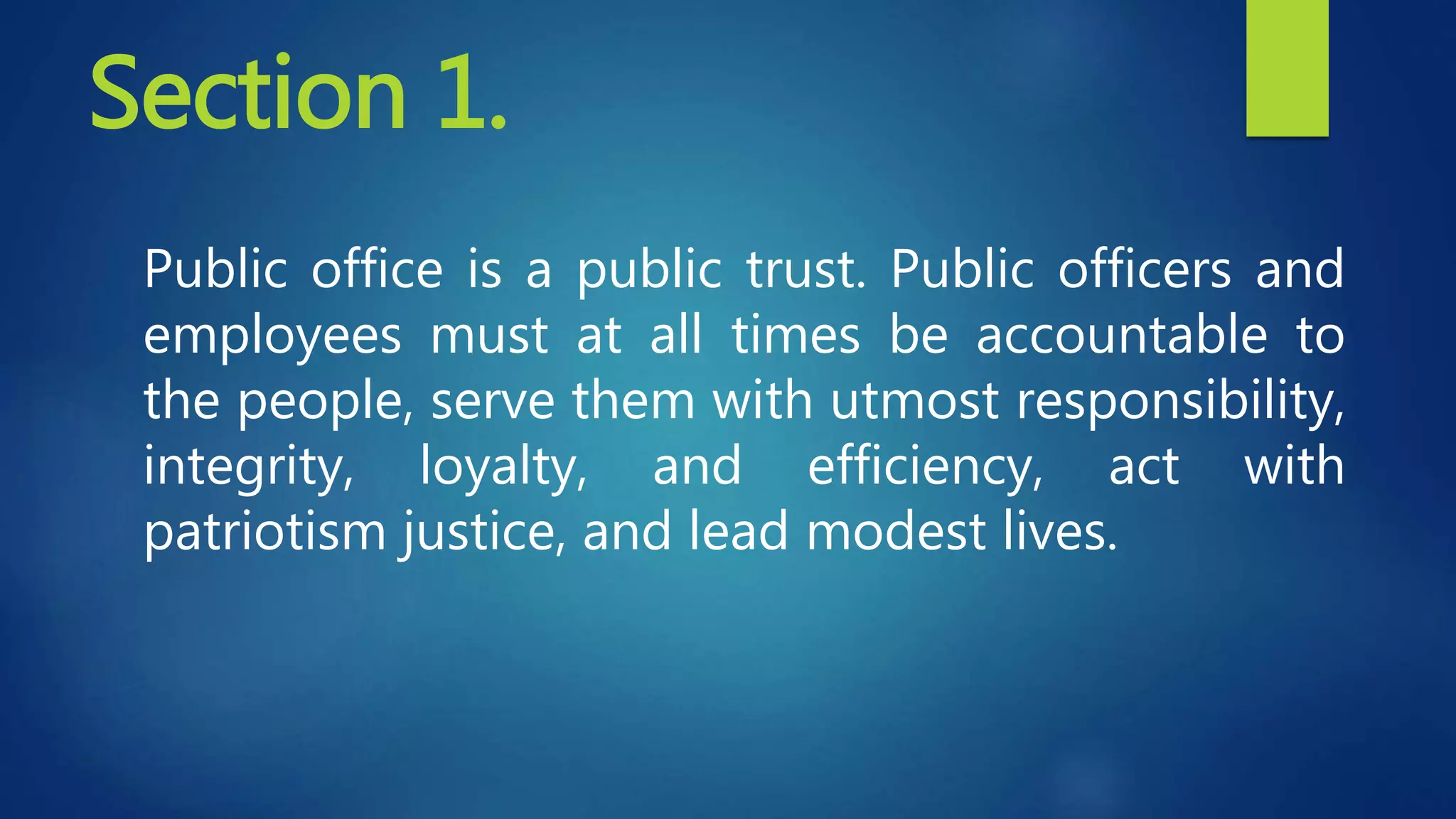 Accountability of Public Officers | PPTX