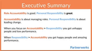 Accountability ≠ responsibility | PDF