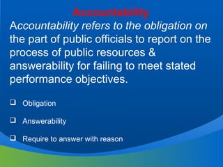 Accountability & transparency 05 12-2012 | PPT