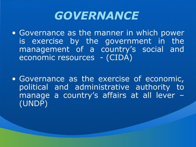 Accountability & transparency and good governance 28 08-2011 | PPT ...