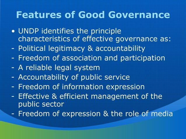 Accountability & transparency and good governance 28 08-2011 | PPT ...