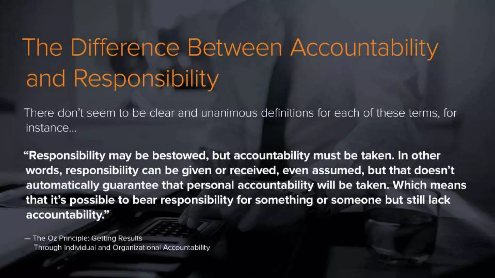 Accountability vs. Responsibility in Project Management | PPTX