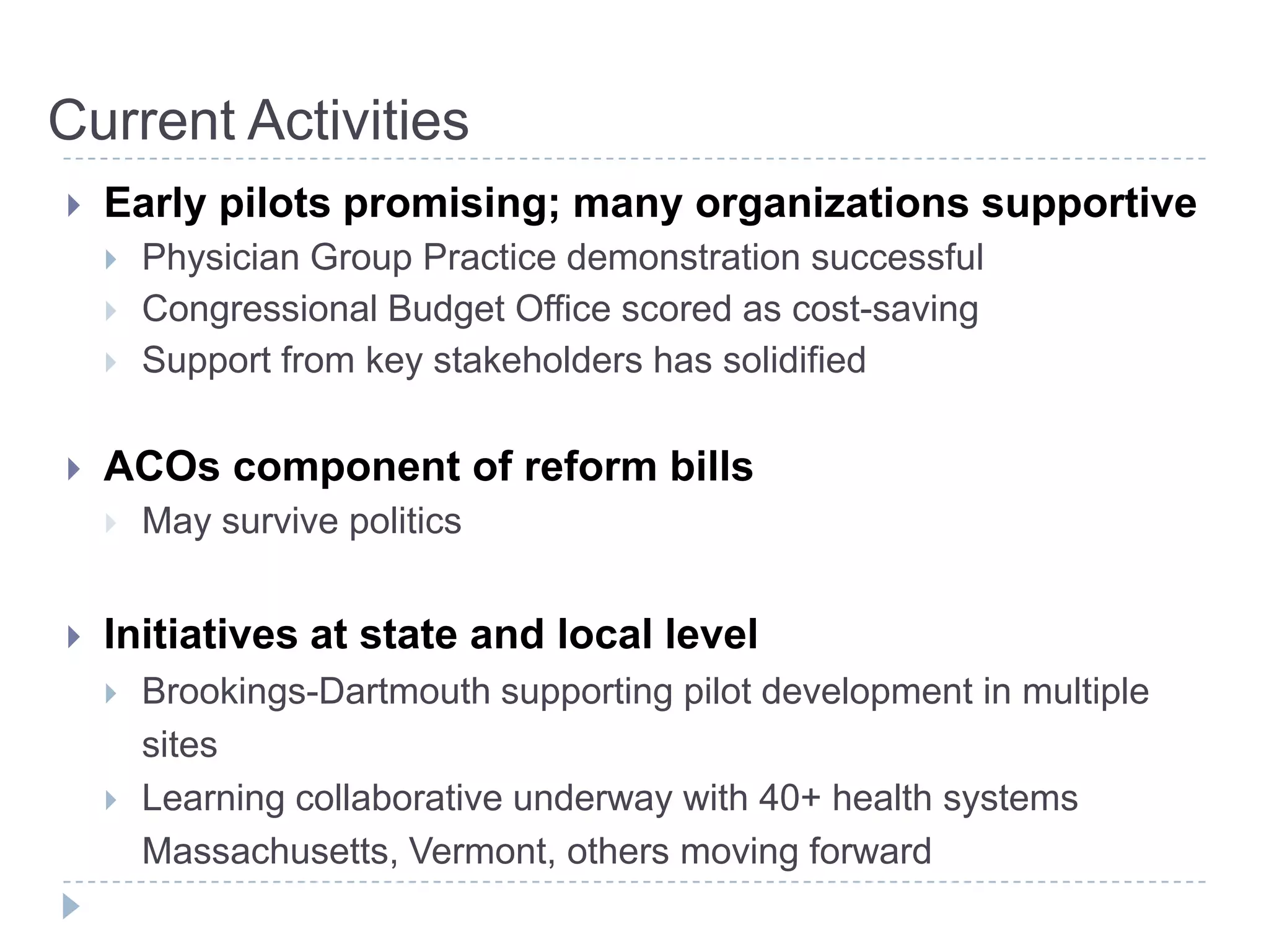 Accountable Care Organizations Overview | PPTX