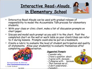 Accountable talk and elementary students | PPT