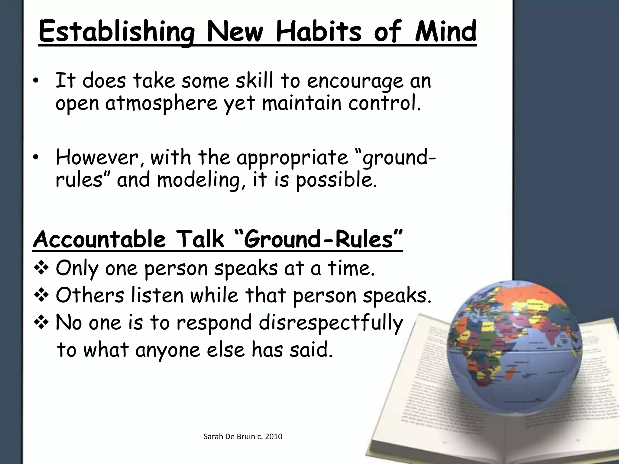Accountable talk for secondary | PPT