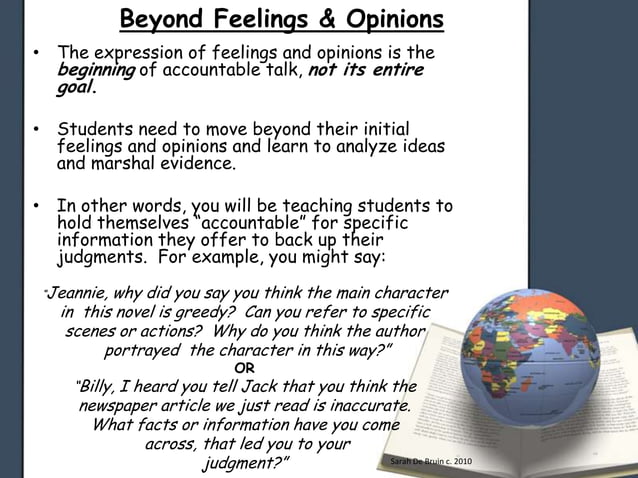 Accountable talk for secondary | PPT