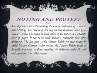 Bills of exchange | PPTX