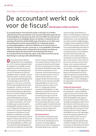 De accountant werkt ook voor de fiscus! | PDF