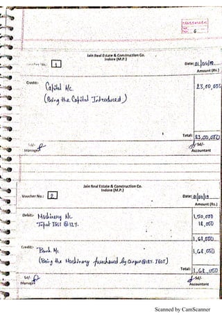 Accountancy project class 11 | PDF
