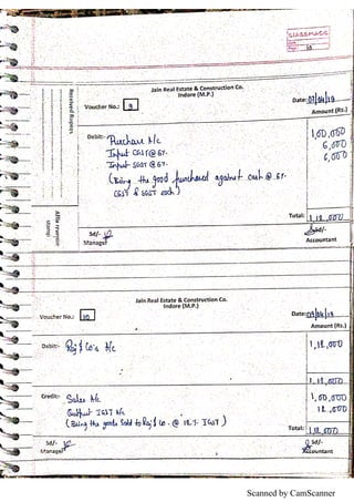Accountancy project class 11 | PDF