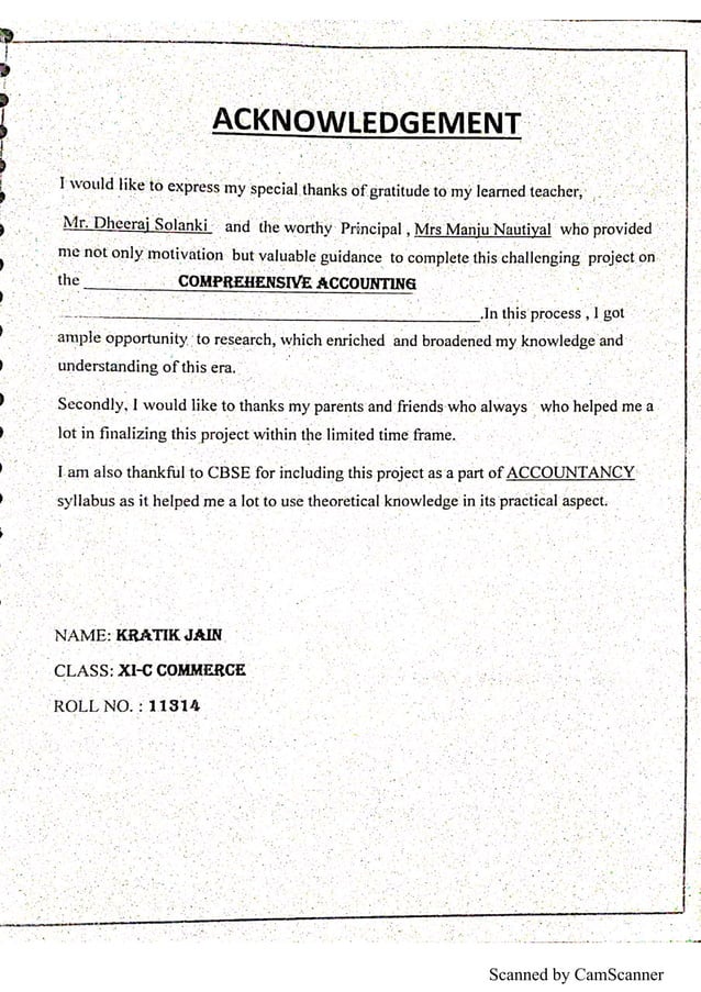 Accountancy project class 11 | PDF | Photo Editing Software | Computer ...