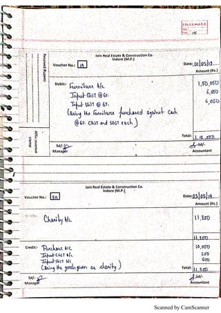 Accountancy project class 11 | PDF