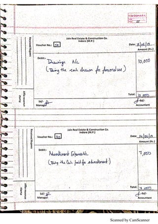 Accountancy project class 11 | PDF