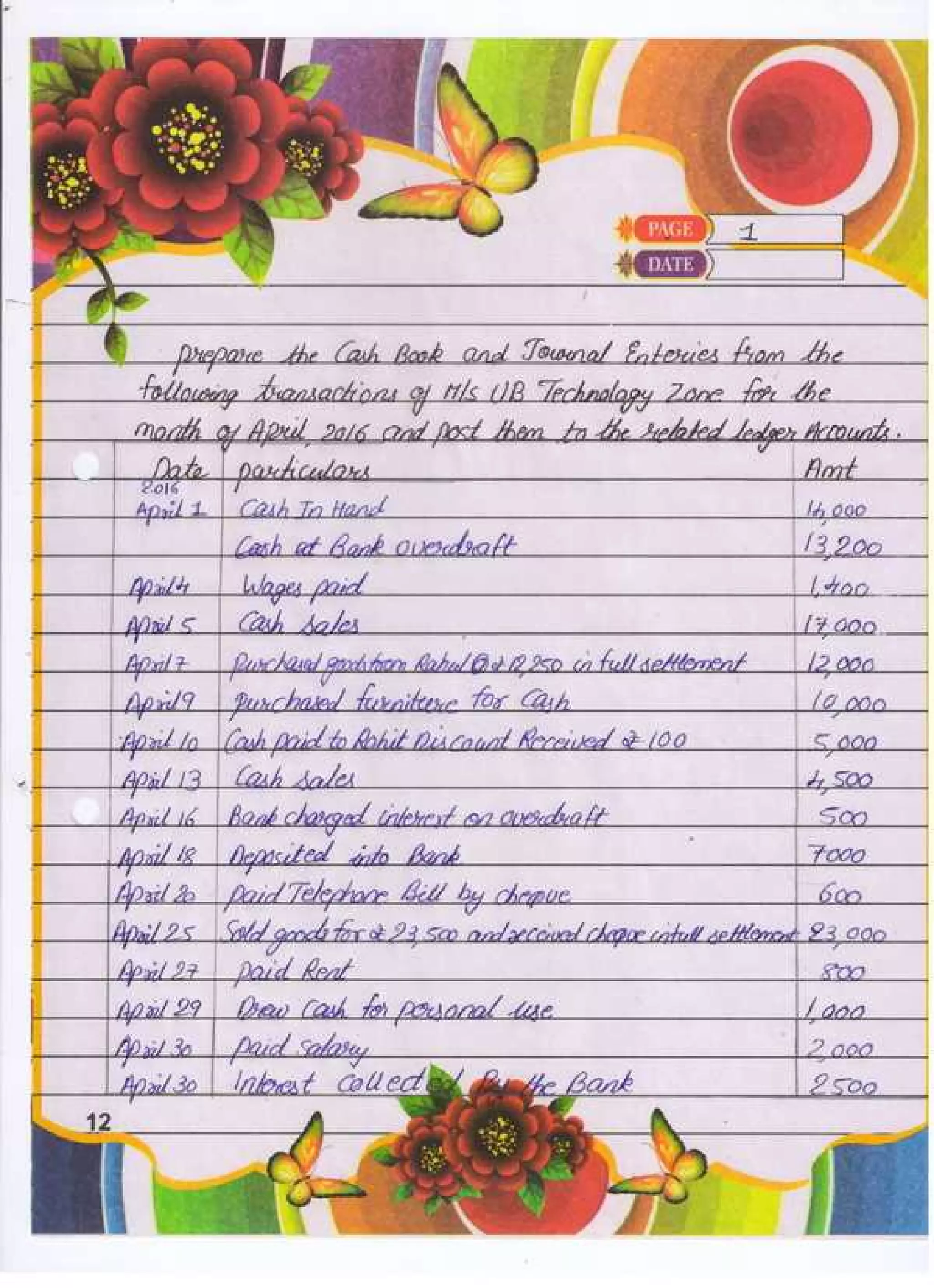 Accountancy project class 11th (cbse board) | PDF