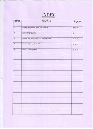 Accountancy project class 11th (cbse board) | PDF