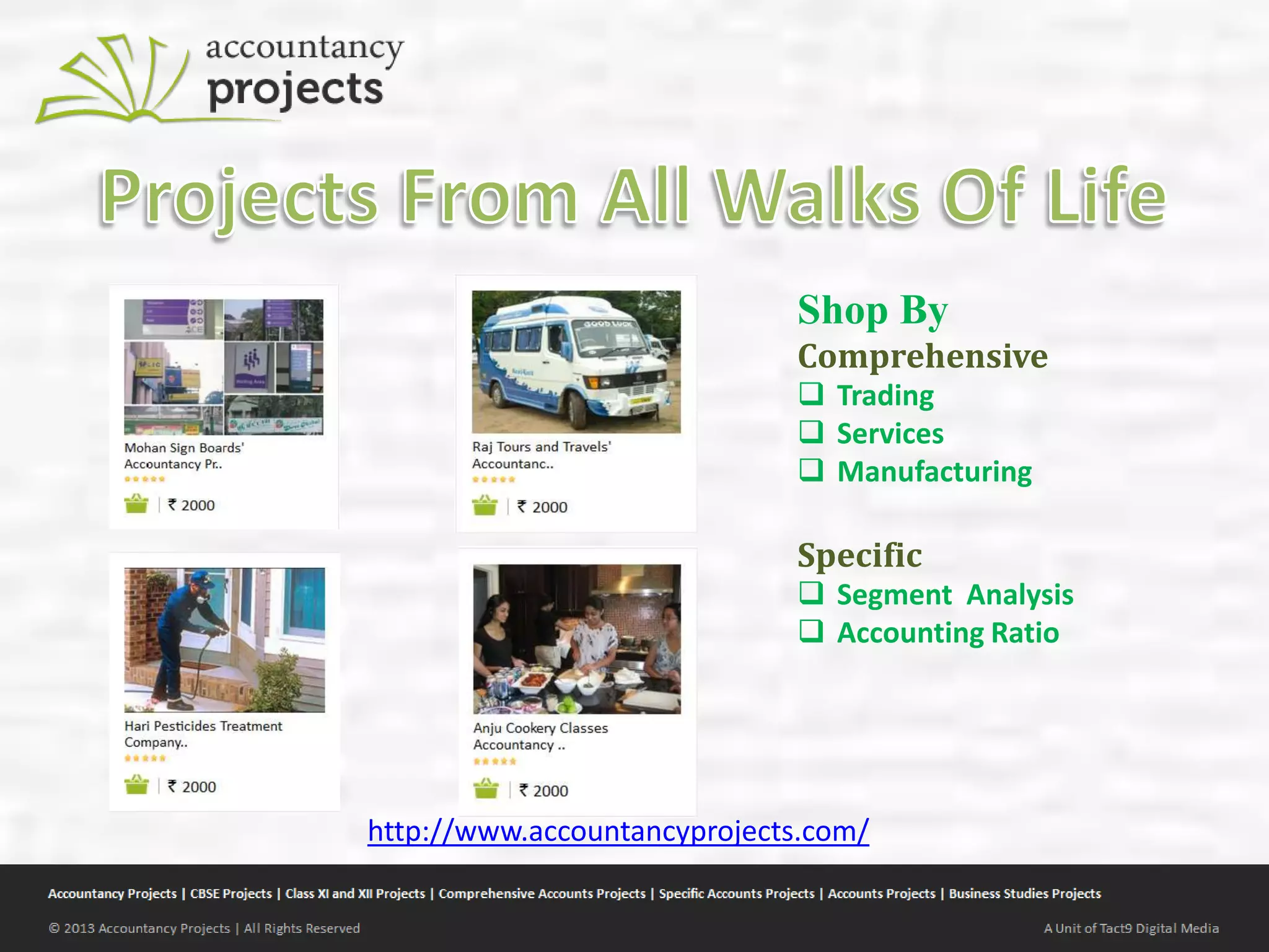 Accountancy projects for cbse students | PPTX