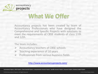 Accountancy projects for cbse students | PPTX