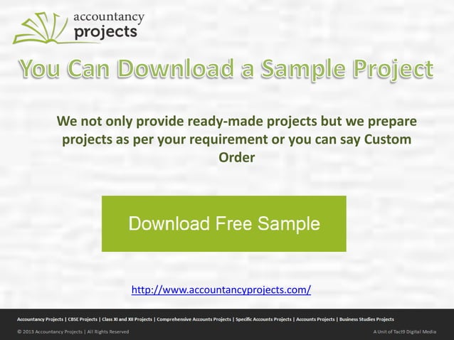 Accountancy projects for cbse students | PPTX