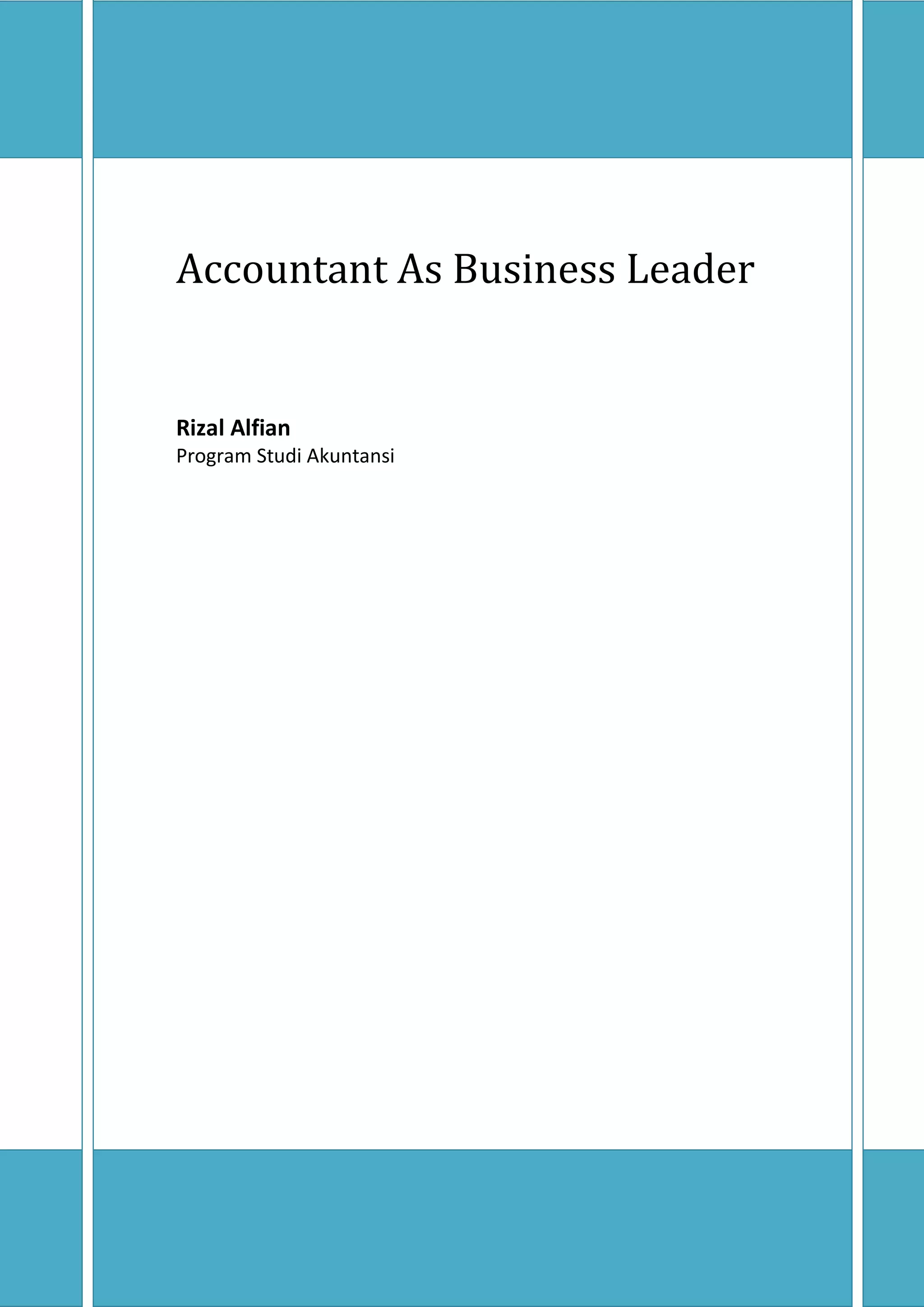Accountant as a business leader | PDF