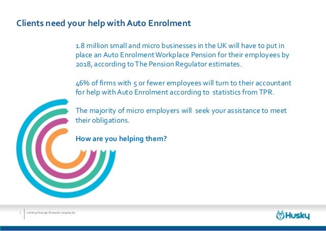 Workplace Pension Auto Enrolment for Accountants