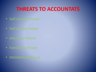 Accountants & Ethics | PPTX