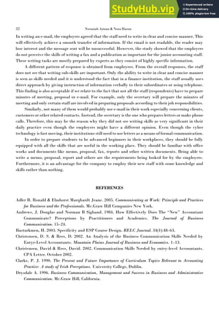 Accountant S Writing Skills A Needs Analysis | PDF | Freelance Writing ...