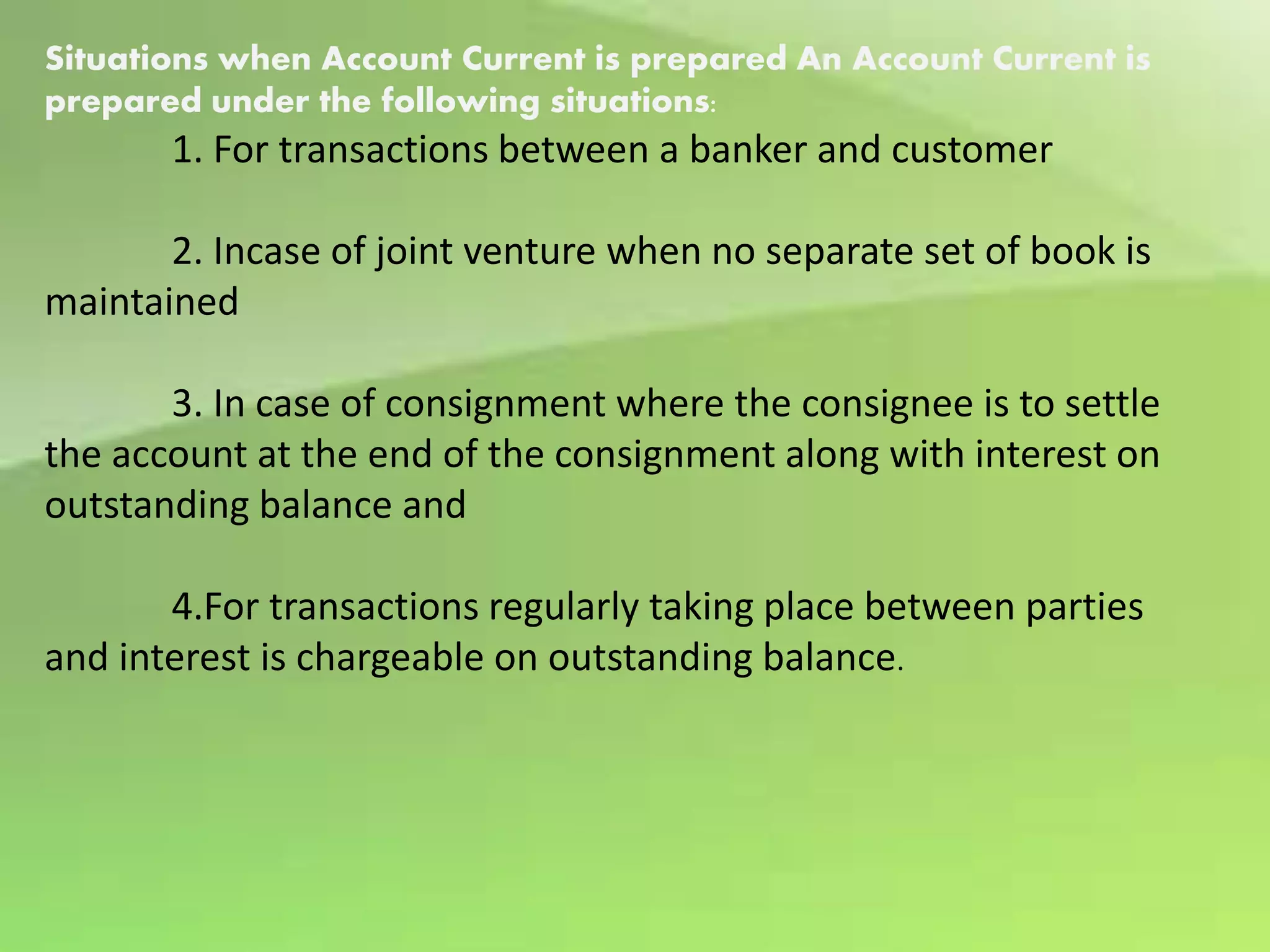 Account current | PPTX