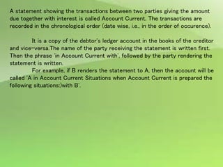 Account current | PPTX