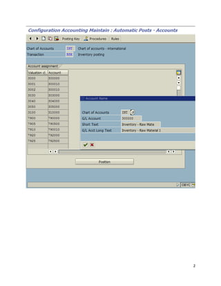SAP Account determination MM-FI by Odaiah Pelley | DOCX