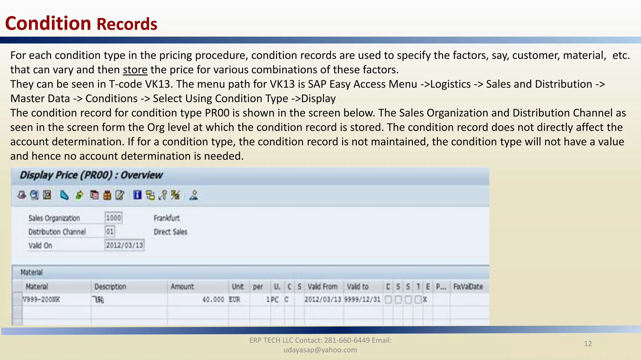 SAP Account determination SD-FI by odaiah pelley | PPTX