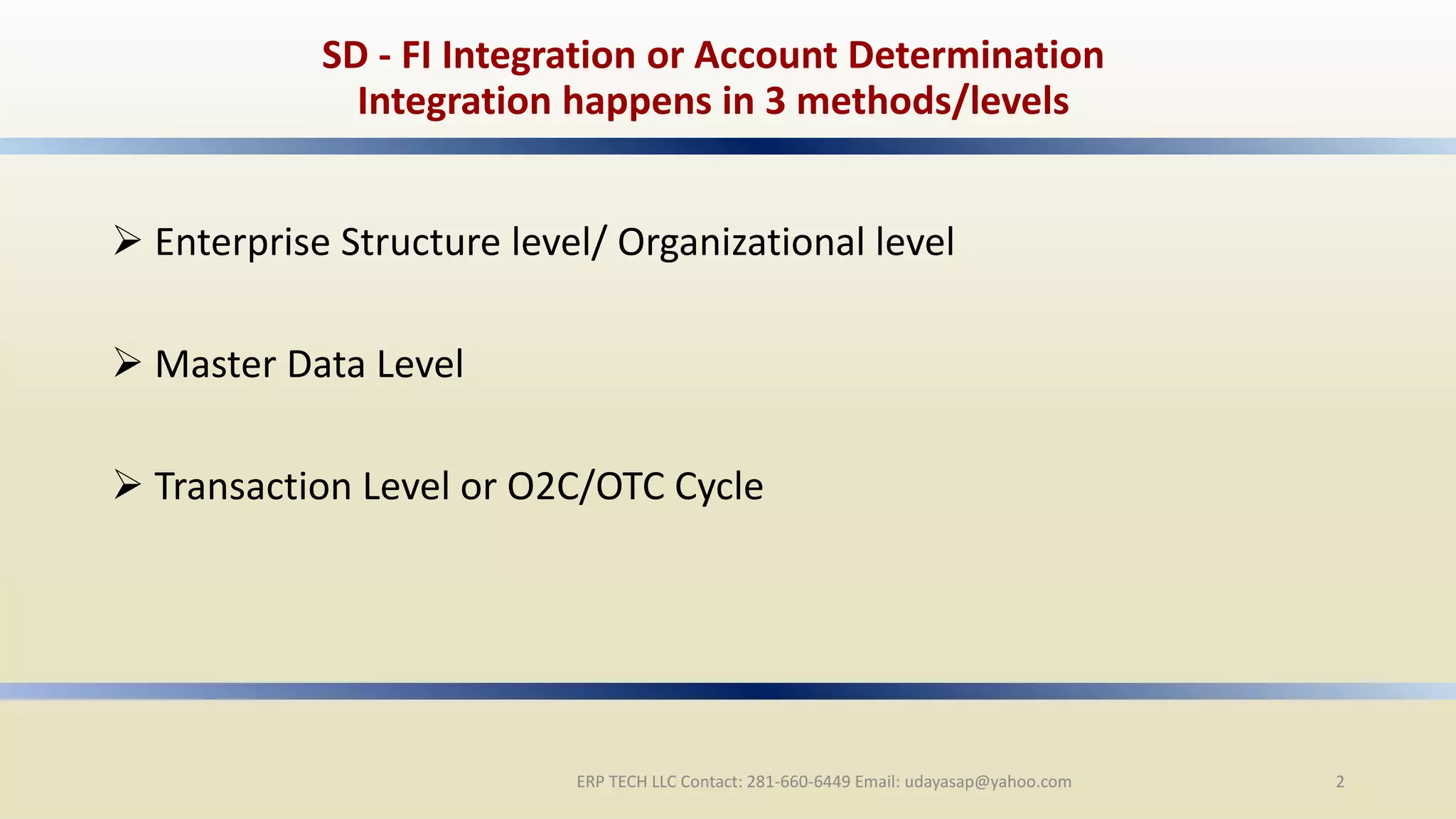 SAP Account determination SD-FI by odaiah pelley | PPTX