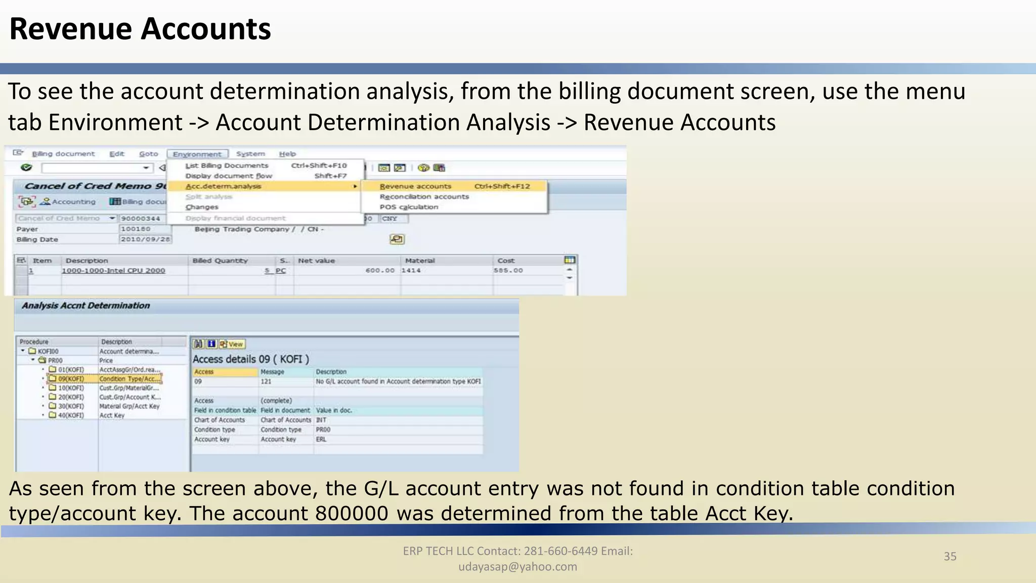 SAP Account determination SD-FI by odaiah pelley | PPTX