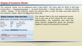 SAP Account determination SD-FI by odaiah pelley | PPTX