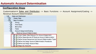SAP Account determination SD-FI by odaiah pelley | PPTX