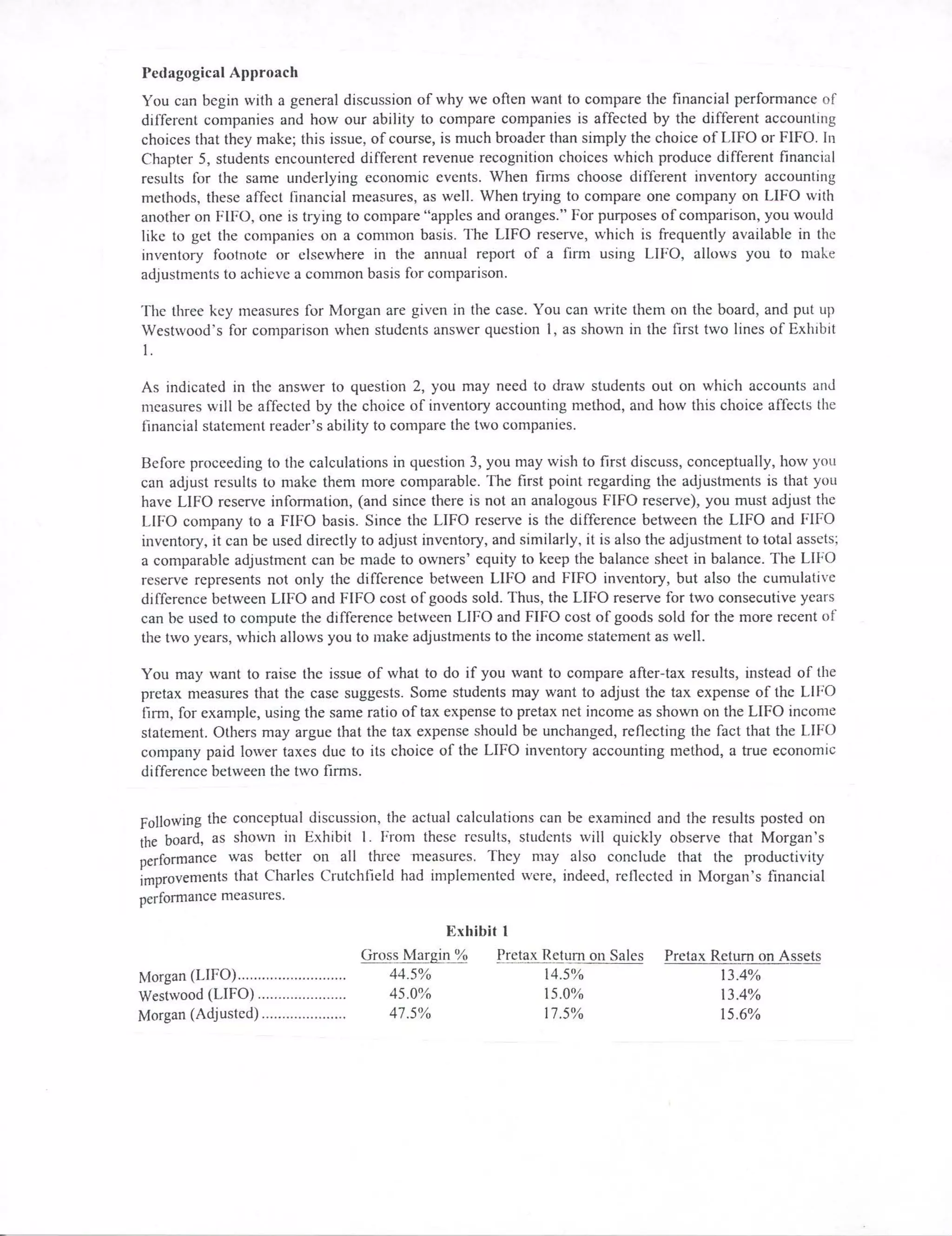 Accounting - Morgan Manufacturing case | PDF